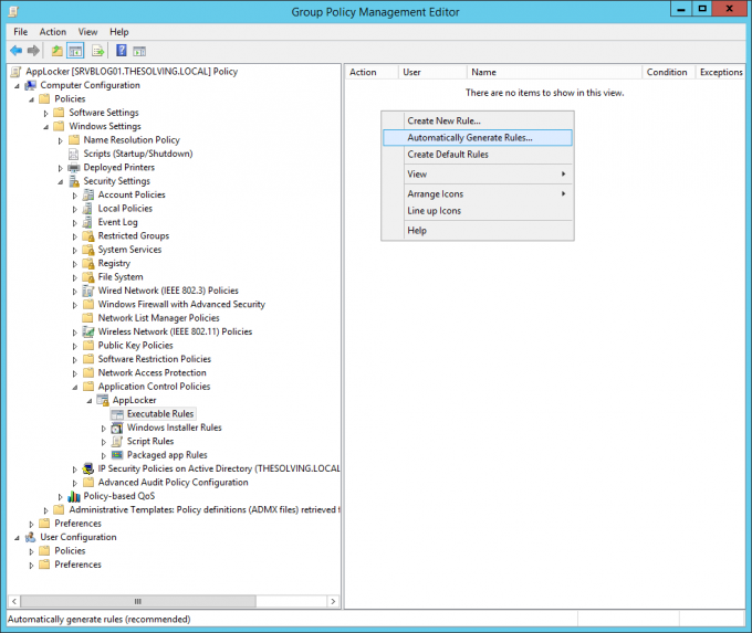 Enforce Software Restriction policies with AppLocker