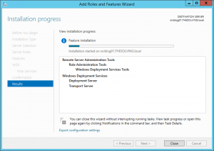 Configuring and using Windows Deployment Services (WDS)