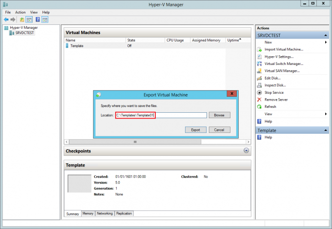 How to create a VM Template with Hyper-V | The Solving